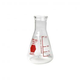 El Crisol | MATRAZ ERLENMEYER CON GRADUACIÓN ROJA DE 125 ML. KIMAX