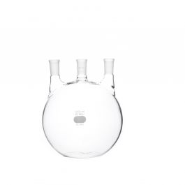 El Crisol | MATRAZ DE DESTILACIÓN DE 5L CON TRES BOCAS VERTICALES. PYREX