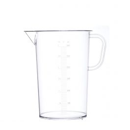 El Crisol | JARRA GRADUADA DE PLÁSTICO TRANSPARENTE DE 3L. VITLAB